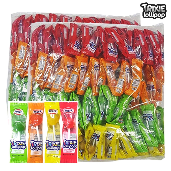 [무료배송] 대용량 막대사탕 트릭시 롤리팝 2kg 2kg 티몬