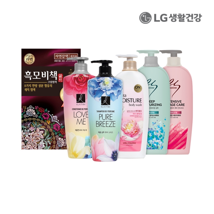 엘라스틴 퍼퓸 러브미 600ml X4개 바디워시 염색약 샴푸 컨디셔너 37종 모음전 티몬